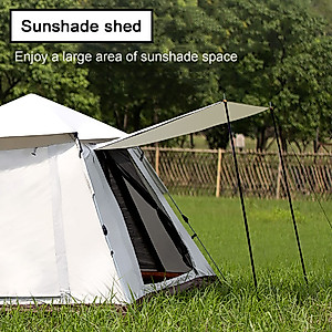 2/3/4 Person Pop Up Tent with Carry Bag, Waterproof Windproof Family Camping Tent with 2 Door & 2 Mesh Window,Setup in 60 Seconds,Instant Tent for Hiking & Travel,Upgraded Ventilation (Green,L)