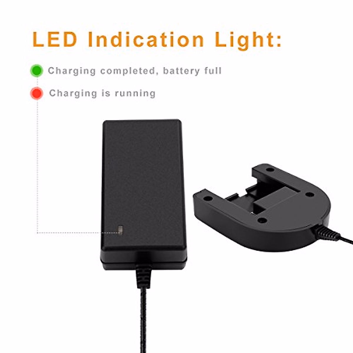 Shentec 1.2V-18V Porter Cable Ni-MH/Ni-Cd Charger Compatible with Porter Cable PC18B PCXMVC PCC489N Porter Cable Battery Slide-in Style (Not Fit for Li-ion Battery)