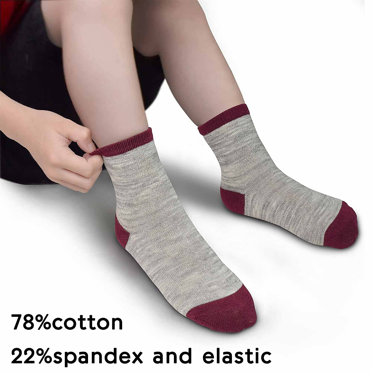 GENTABY Kids Boys Socks (10/15 Pairs) Toddler Fashion Crew Socks Big Boys Sport Cushioned Cotton Socks 3-5T