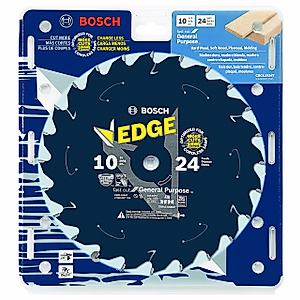 Bosch CBCL1024T 10 In. 24 Tooth Edge Cordless Circular Saw Blade for General Purpose