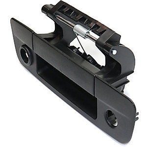 Evan Fischer Tailgate Handle Compatible with 2013-2018 Ram 1500, Fits 2013-2018 Ram 2500, Fits 2019-2022 Ram 1500 Classic Outside Textured Black With Camera Hole All Cab Types