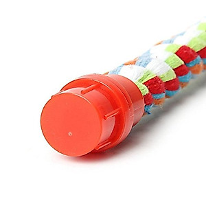 Birds Rope Bungee Perch Adjustable Parrot Cage Stand Chewing Swing Toy Climbing Ropes for Small Medium Parrot Spiral Rope Cage Accessories