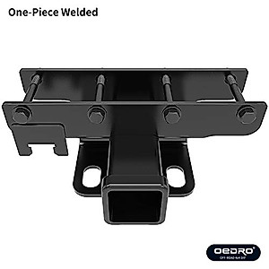 OEDRO 2" Rear Receiver Hitch, Class 3 Hitch & Cover Kit Towing Combo Compatible with 2007-2018 Jeep Wrangler JK 2 Door & 4 Door Unlimited, Upgraded Tow Trailer Hitch (Hitch Cover Included)