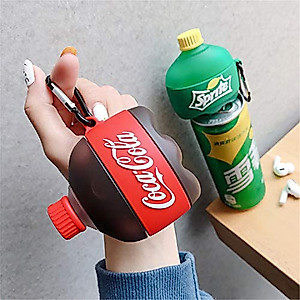 Oqplog for AirPod Pro 2019/Pro 2 Gen 2022 Case Cartoon for AirPods Pro Air Pods Pro Cases Cover Fancy Pretty Trendy Funny Design Fun 3D Cute Unique Soft Silicone for Girls Boys Teen Kids（3D Red Drink）