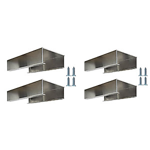 Qsvbeeqj Set of 2pcs Multi Purpose Storage Rack Under Cabinets Shelf with Mounting Screws Kitchen Can Sealing Jar Stand