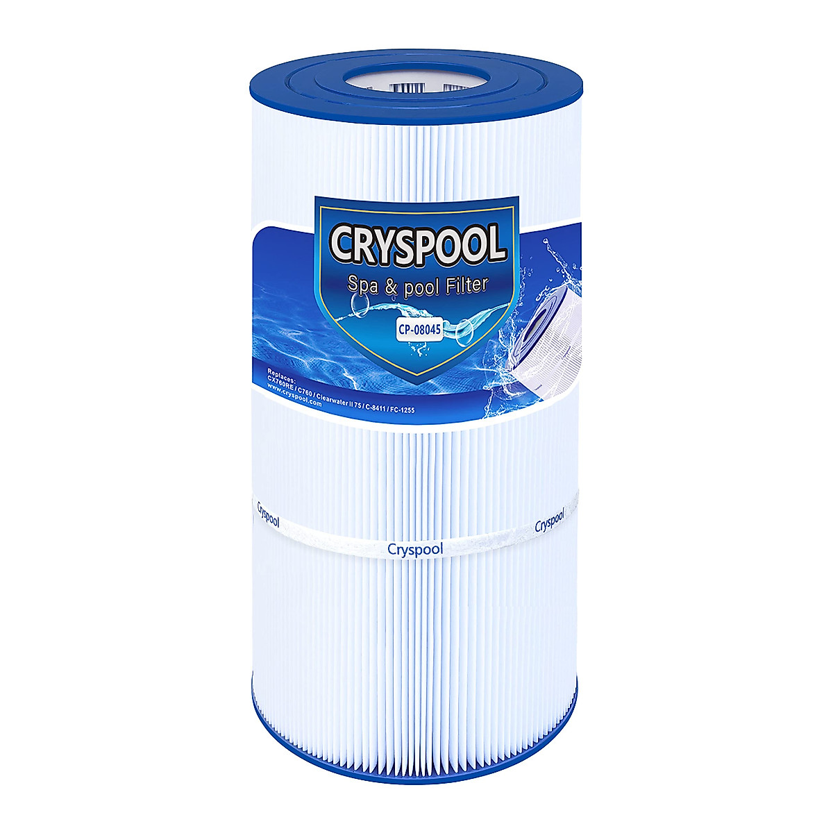 Cryspool Pool Filter Compatible with CX760RE, C751, Clearwater II 75, Pro Clean 75, PA76, C-8411, FC-1255, 75 sq.ft, 1 Pack