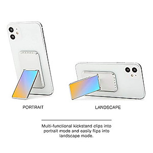 HANDL New York HANDLstick Blue and Purple Iridescent Collection Grip and Stand for Smartphone