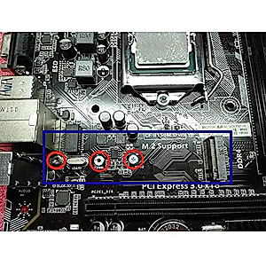 M.2 Screw Standoff,HFEIX SSD Mounting Kit with Screwdriver for Msi Motherboard or Gigabyte Board NVMe PCIe Driver Laptop Replace(9set)