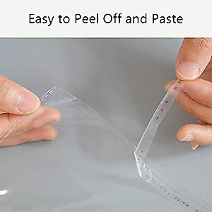 200ct Clear Plastic Bags Clear Resealable Cellophane Bags 3.5"x5"-1.4 mils Thick Self Sealing OPP Cello Bags for Bakery Cookies Bags Candle, Jewelry, Soap, Prints, Photos, Cards, Decorative Wrappers