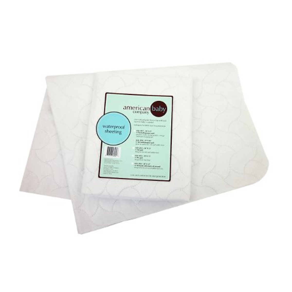 American Baby Company Waterproof Flat Reusable Multi-use Pad Protector, Quilt-Like Multi-use Protective Mattress Pad Cover for Babies, Adults and Pets, White, 27" x 36"