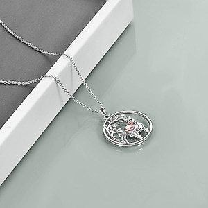 ONEFINITY Sloth Llama Necklace Sterling Silver Sloth Llama Pendant Necklaces for Women Jewelry Gifts