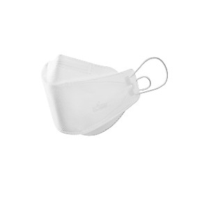 BOTN 10Pcs Large White KF94 Protective and Safety Face Mask for Adult, 4-Layer Filter and 3D Design, Adjustable Strap, Premium Quality and Made in Korea
