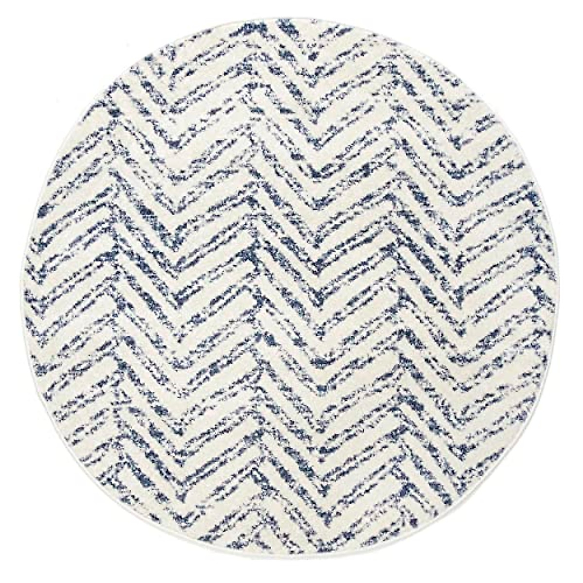 nuLOOM Rosanne Geometric Area Rug, 4' Round, Blue