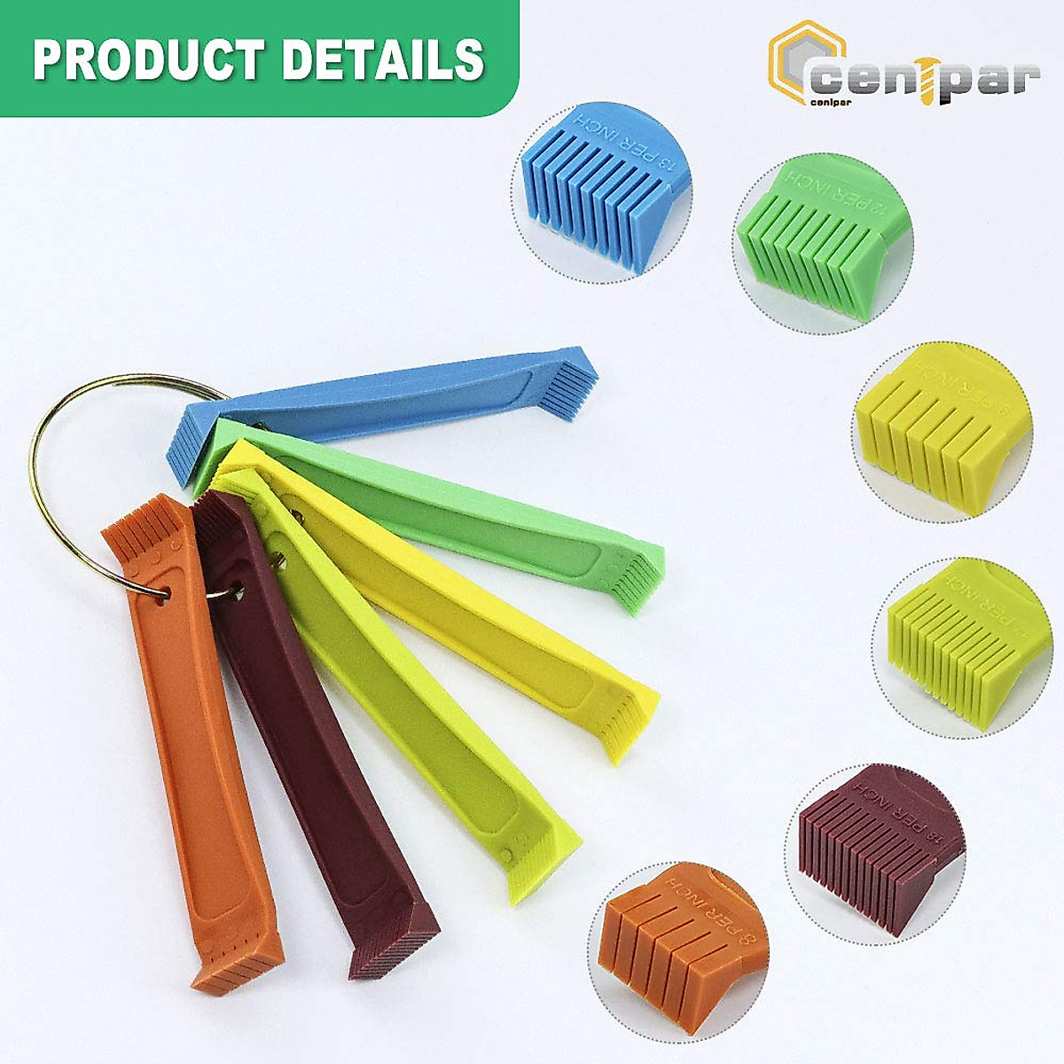 Cenipar FCR6 Ring Fin Comb Set Cleaning Brush Coil Condenser Brush Compatible with Air Conditioner