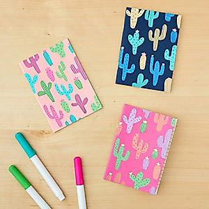 24 Pack Mini Paper Notebooks for Kids, Bulk Pocket Notepads with 48 Lined Pages for Journaling, Writing, Composition, School Supplies (6 Colors, 3.5 x 5 in)