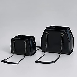 KWANI Radiance Chain Tote Shoulder Bags for Women and Ladies (Micro)