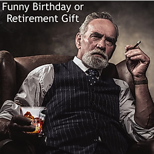 Bezrat Old Lives Matter Whiskey Scotch Glass 12 oz - Father Day or Retirement Gag Gifts - Senior Citizens Whiskey Glasses Funny Personalized Birthday Gift for Dad, Grandpa from Daughter, Son, Kids