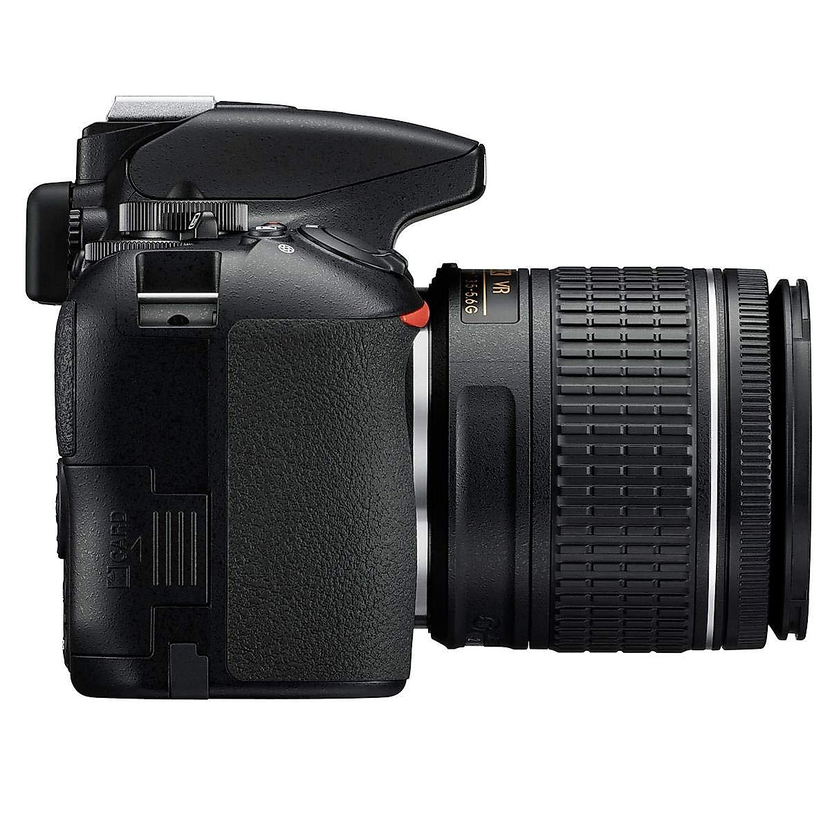 Nikon D3500 DX-Format DSLR Camera with 18-55mm and 70-300mm Lens, Black, Bundle with Corel PC Photo and Video Editing Software, Bag, 32GB SD Card, Screen Protector and Accessories