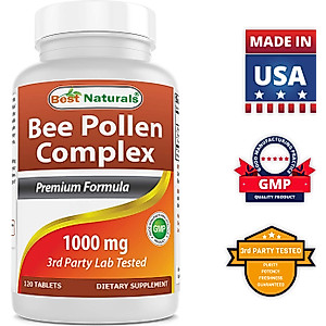 Best Naturals Bee Pollen Complex 1000 mg & Bee Propolis 500 mg