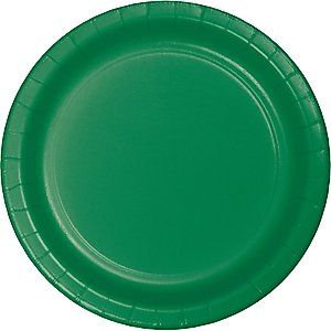 Creative Converting Touch of Color Lunch Plates, Emerald Green