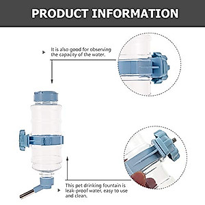 VILLCASE 473ml Rabbit Water Bottle, No Drip Hanging Drinking Dispenser Automatic Drinking Fountain for Small Animals Mice Gerbil Rat Chinchillas Guinea Pig Squirrel