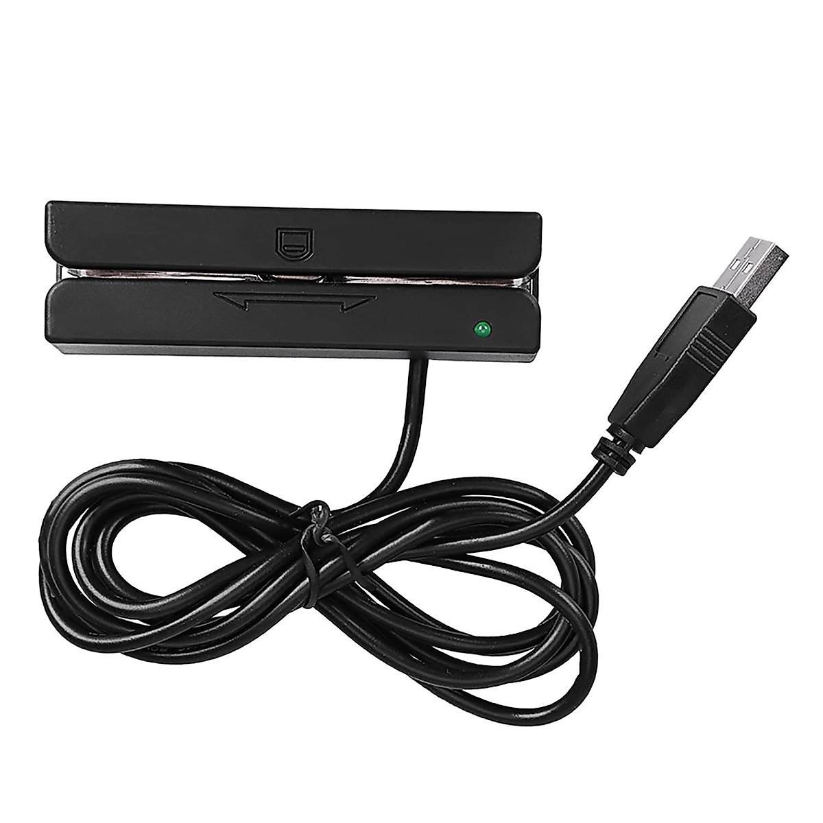 Ejoyous Magnetic Stripe Credit Card, USB 3 Tracks Hi Co Credit Card Reader Swiper Magstripe Swipe Card MSR90 for Point of Sale (POS), Access Control, ID Verify