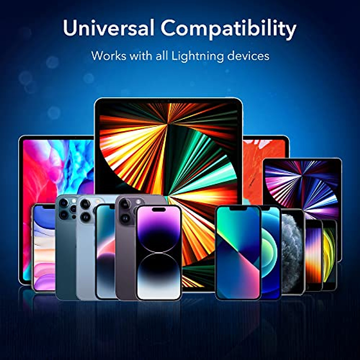 ESR USB-C to Lightning Cable, 0.5 ft (0.2 m), MFi-Certified, PD Fast Charging Cable for iPhone 14/14 Plus/14 Pro/14 Pro Max, iPhone 13/12 Series, iPhone SE 2022/11/XR, Braided Nylon, Black