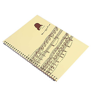 Songwriting Music Notebook, Notebook, Music Paper, 50 Pages Staff Stave Manuscript for Writer Music(Yellow sheet music pattern) [Unknown Binding]