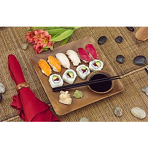 PACIFIC MERCHANTS, PACIFIC MERCHANTS ACACIAWARE Acacia Pacific Merchants Acaciaware 16.5-by 5.5-Inch Wood Oval Baguette Serving Tray