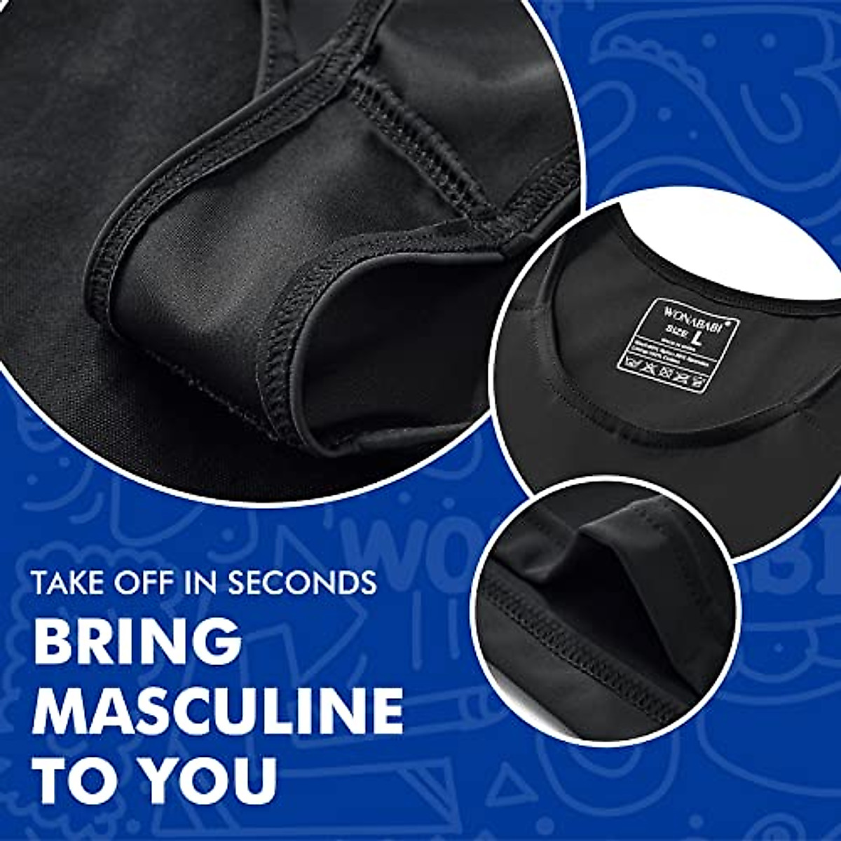 Wonababi Chest Binder Corsets, Binder Trans Ultra Flat Tank Top FTM Binder for Gynecomastia Compression Shirts Binder Chest