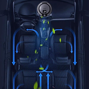 AIRPROSSING Rechargeable Refrigerator Air Purifier, Ozone Purification System, Screen design,3 Speed, Portable Mini refrigerator deodorizer for Car, Bedroom,Shoe Cabinet, Refrigerator (white)