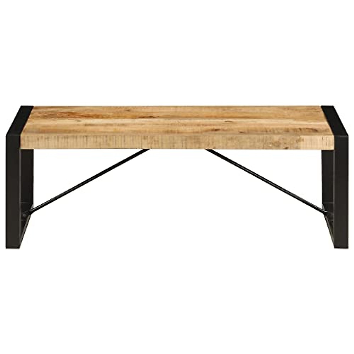 QJBSAVVA Coffee Table 47.2"x23.6"x15.7" Solid Mango Wood,Entrance Table Tray Tables Center Table Low Table Suitable for Meeting Rooms, Reception Rooms, Offices