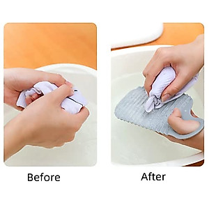 Mini Washing Board Portable Plastic Household Washboard Reusable Washing Laundry Board for Home , Suitable for Home and Travel, Outdoor, Brown, 3*3