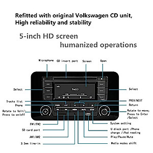 KEiiD CD Player with Speakers Bluetooth for Home Stereo System Boombox | FM Radio USB SD AUX Remote Control | 28 Inch Long with Bluetooth Receiver (Black Finish)