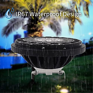 Cheopha PAR36 LED 10W Landscape Bulb Spotlight 2700K Warm White 50W 60W Halogen Equivalent IP67 Waterproof Low Voltage for Garden Outdoor Landscape Lighting RV Off-Road Vehicles Tractors 12V AC/DC