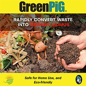 GREEN PIG Commercial Strength Compost Accelerator Converts Yard Waste to Fertile Humus in 30 Days and Helps Control Odors Associated with Compost Piles, 1 Box (12 Dissolvable Tablets)