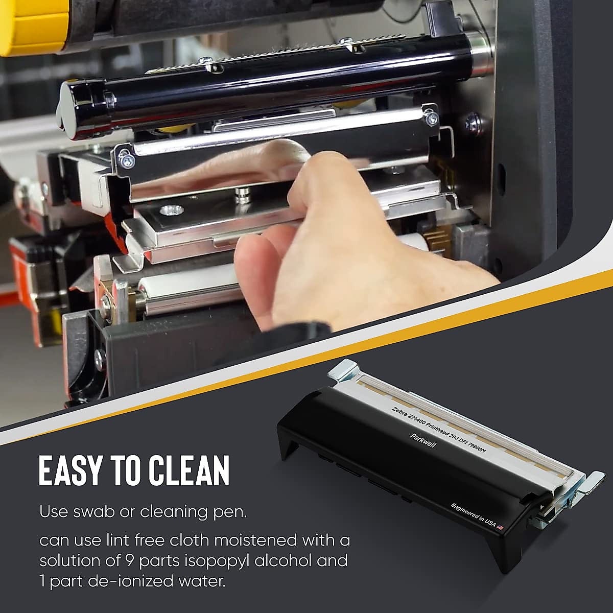 Parkwell Compatible Zebra ZM400 Printhead 79800M 203 DPI Compatible