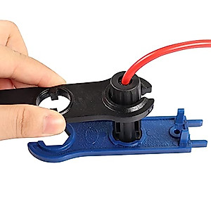 YAODHAOD 2 Pair Solar Disconnect Spanner Wrench Solar Connectors,Solar PV Disconnect Removal Tools,Metal Spanner Wrenches Crimping Tool for Solar PV System Extension Cable Kit…