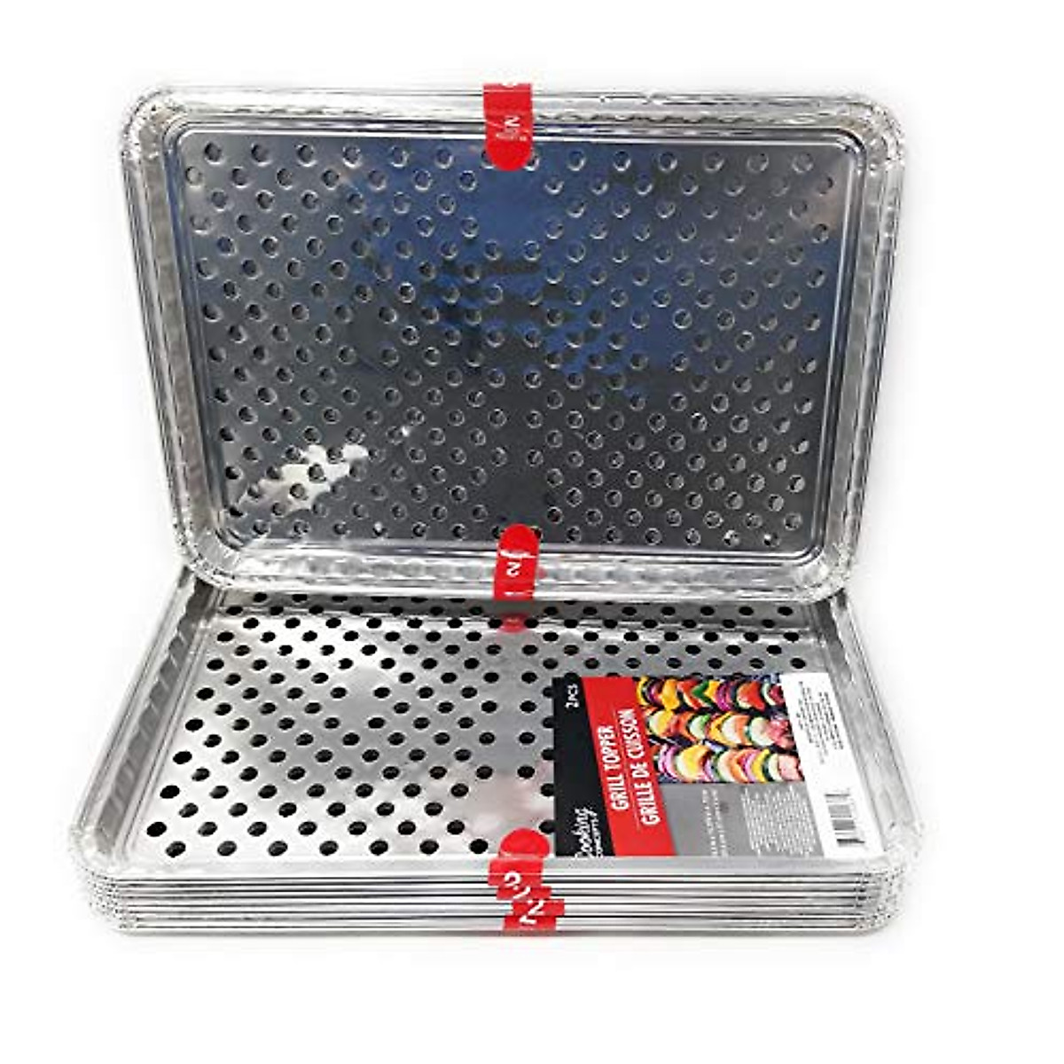 Foil Disposable Grill Topper Trays, 2-ct. Packs - 15 1/2 X 10 3/8 - (5 Packs of 2)