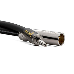 KONDOR BLUE Mini XLR to 3.5mm (1/8 inch) Mini Jack Mono Audio Cable. 14" mic Cable. BMPCC 4K Sharp 8K, Compatible with Rode VideoMicro, Wireless Go, Link Filmmaker Kit, etc