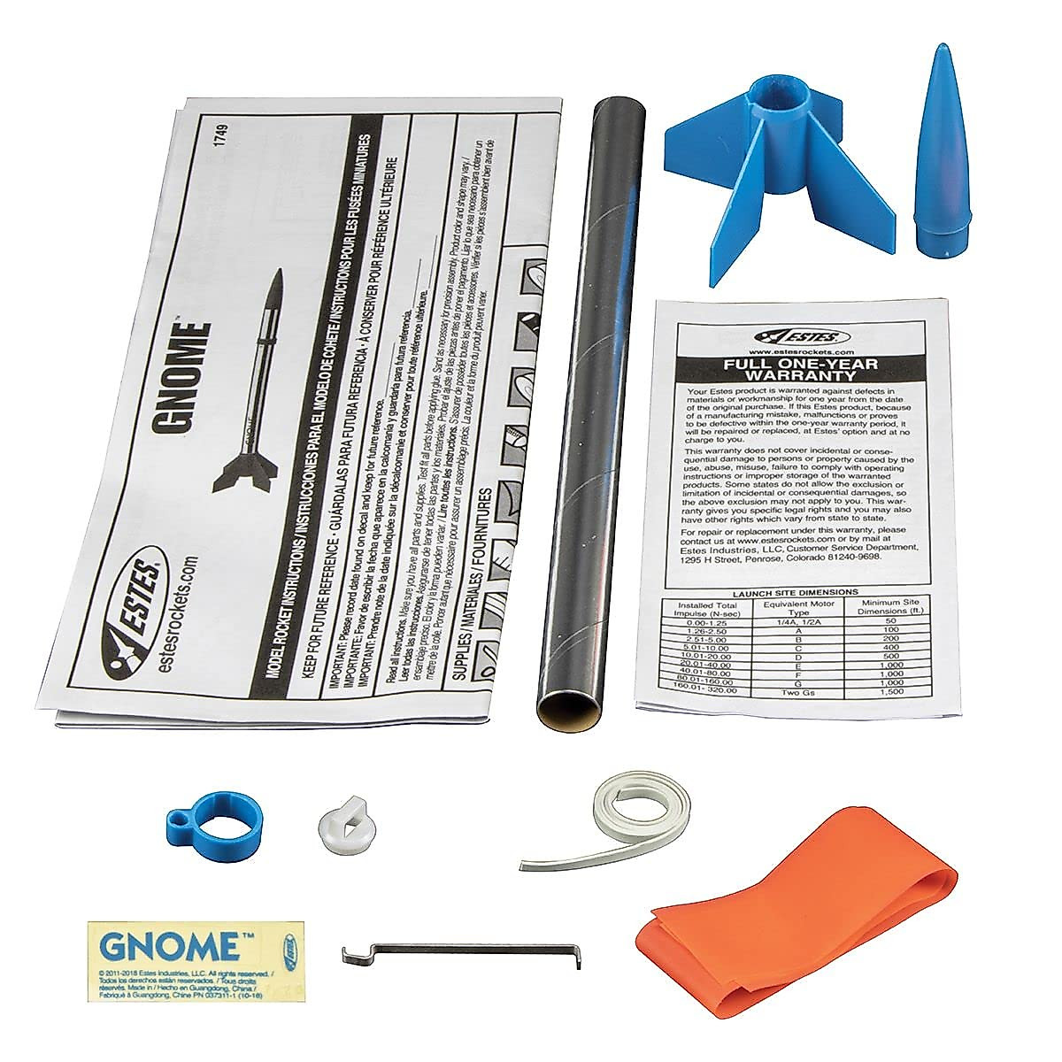 Estes 886 Gnome Flying Model Rocket Kit
