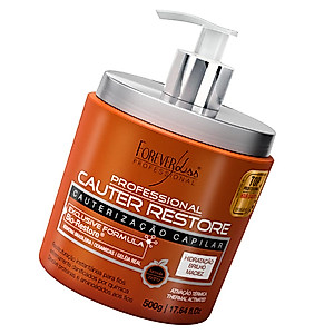 Forever Liss Cauter Restore Formaldehyde - Free Cauterization - Instantaneous Restructuring for Hair Extremely Damaged- 500g/17, 63fl.oz