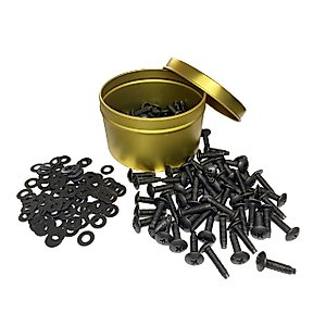 RackGold® 10-32 Rack Screws w/Delrin Washers 100 Pack - USA Made