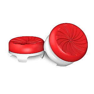 KontrolFreek FPS Freek Inferno for Playstation 4 (PS4) and Playstation 5 (PS5) Controller | Performance Thumbsticks | 1 High-Rise, 1 Mid-Rise | Red/White