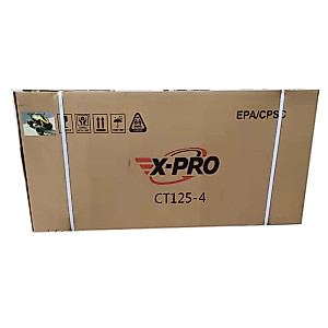 X-PRO 125cc ATV Automatic Transmission w/Reverse, LED Headlight, Big 19"/18" Tires! (Orange, Factory Package)