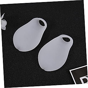 2pcs Silicone Gel Crib Protector Foot Protectors for Feet Nursing Clip Board Foot Pad Toe Sleeve Little Toe Cover Jacket Finger Cot Hammer Care Miss Toe