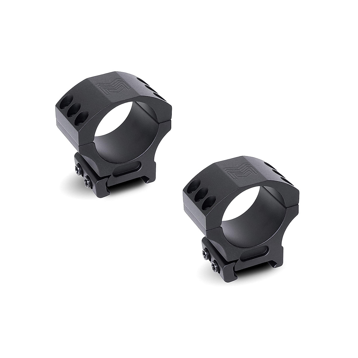 Monstrum Alpha 1-6x24 First Focal Plane FFP Rifle Scope with MOA Reticle | Precision V2 Picatinny Scope Rings | Bundle