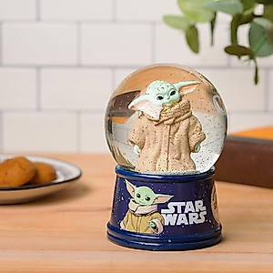 Silver Buffalo Star Wars The Mandalorian Child Light Up Snow Globe, 100mL