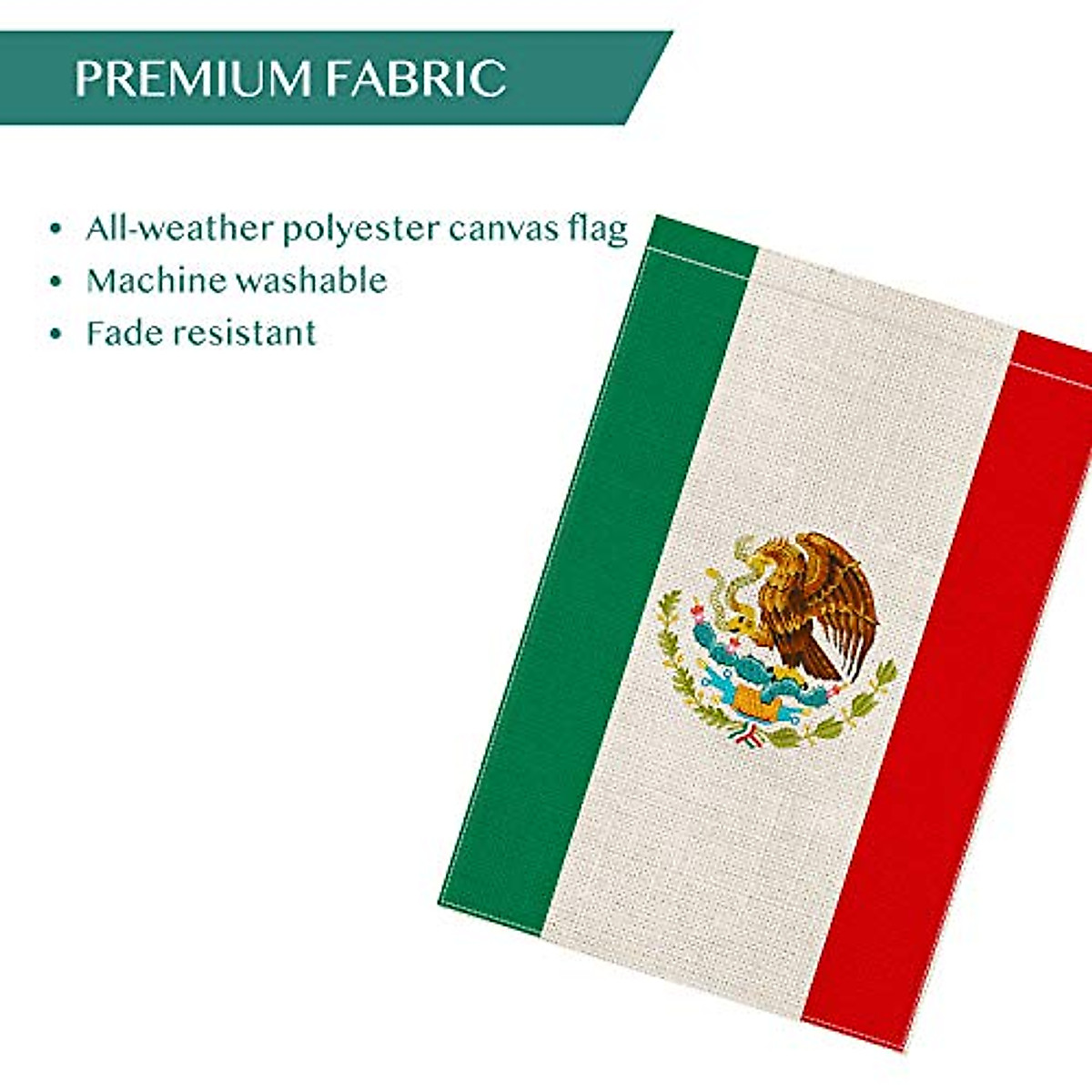 AVOIN Mexican MX National Garden Flag Vertical Double Sized, Día de independecia Yard Outdoor Decoration 12.5 x 18 Inch