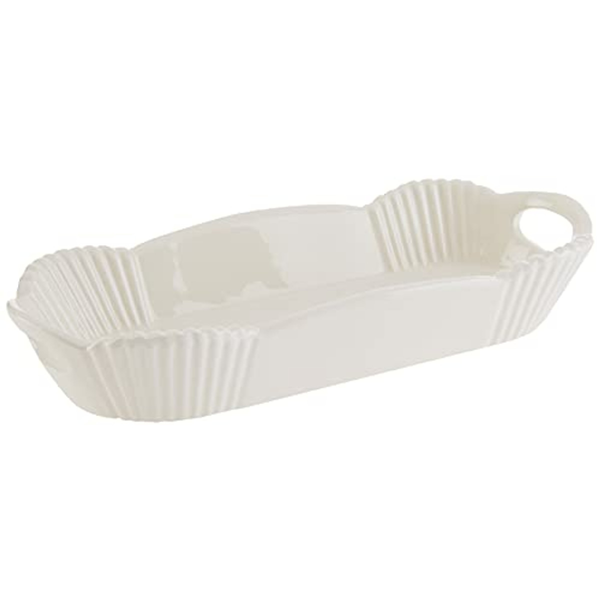 Mud Pie Blessings Bread Bowl and Towel Set, White, Small